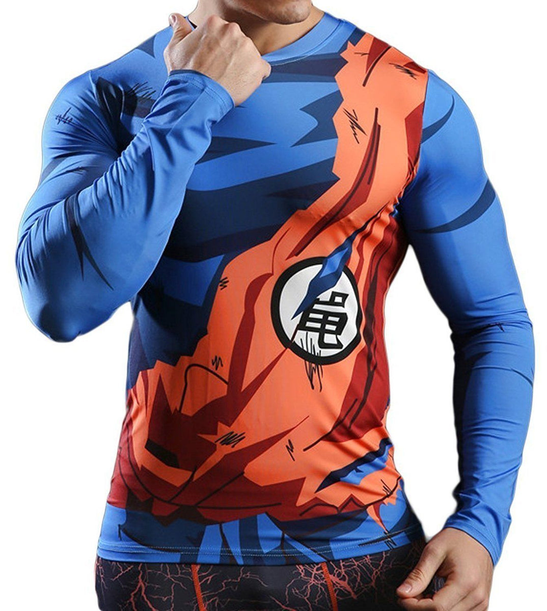 T-Shirt Compression Long Goku Combat | DBZ Store
