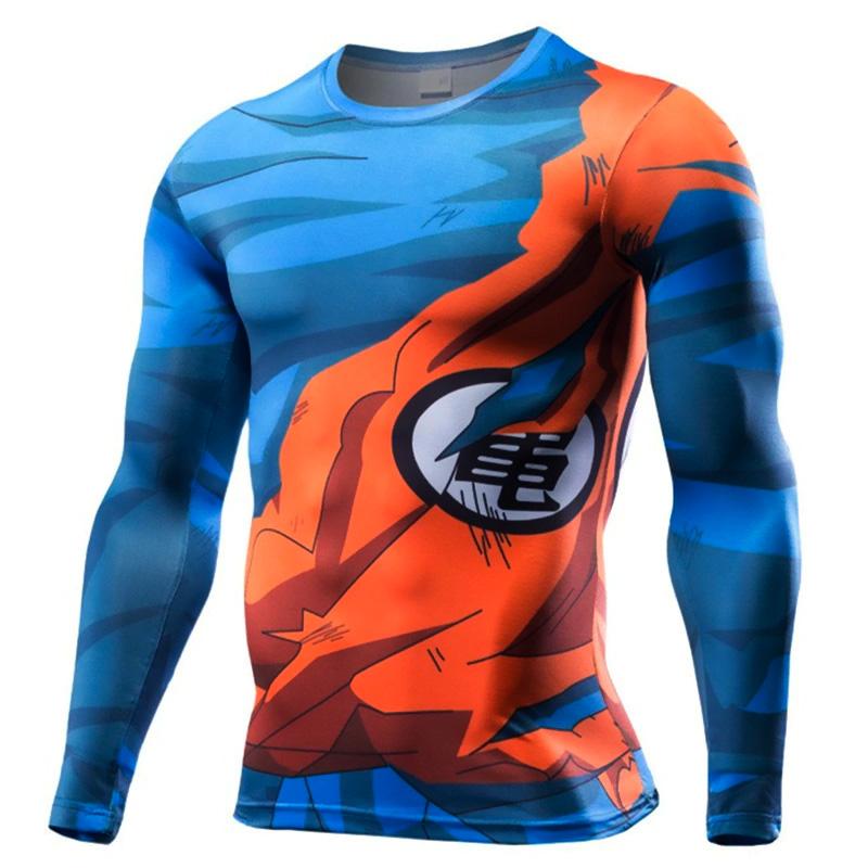 T-Shirt Compression Long Goku Combat | DBZ Store
