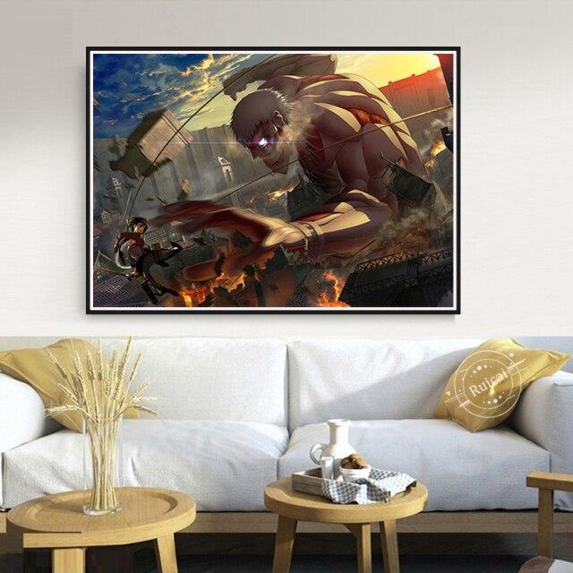 Poster SNK Attack on Titan Poster Canvas manga affiche | DBZ Store
