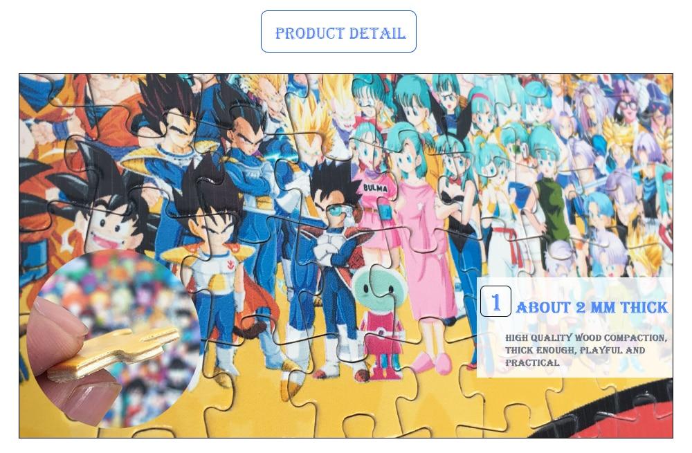 PUZZLE Dragon ball 1000 Pieces puzzle pour adultes ou enfants tableau ...
